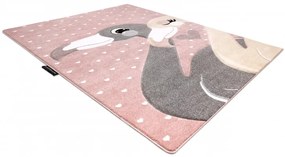 Dywany Łuszczów Dětský kusový koberec Petit Flamingos hearts pink ROZMĚR: 160x220