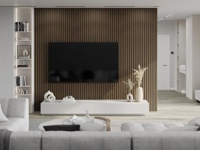 Mexen Lam-B, akustické stěnové lamely 275 × 30 cm, HDF deska 4 mm, technická dýha, ořech espresso, S100-275307-3015-019
