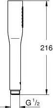 Grohe Euphoria - Sprchová hlavice Cosmopolitan Stick chrom