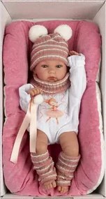 Llorens 63512 NEW BORN HOLČIČKA - realistická panenka miminko s celovi
