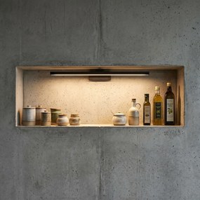 Toolight Rea, Koupelnové nástěnné LED svítidlo APP1868-1W 80 cm Black, OSW-66024