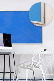 VYLEN Pěnová nástěnka s hliníkovým rámem 200 x 100 cm Barva: 50 Modrá