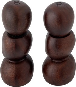 Hnědé dřevěné mlýnky 2 ks Salvi – Bloomingville