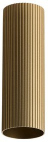 Minimalistická bodová svítidlo Lucas Ribbed Tube 50 zlatá