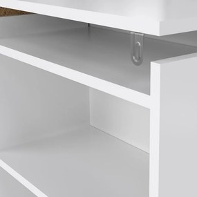 Úložné čelo postele Simplicity II 165 cm, bílý lesk
