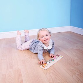 Bigjigs Toys Bigjigs Baby Dřevěné vkládací puzzle farma