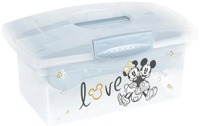 Keeeper Cestovní box s přihrádkou na hračky, léky, kosmetiku "Mickey", Kouřově modrá