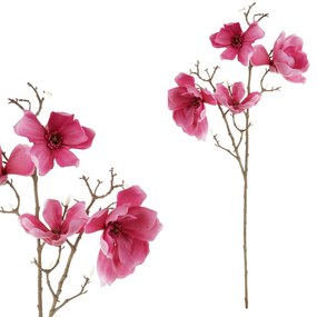 Magnolie, 4 květy, tm.růžová barva UKK211 PINK-DK