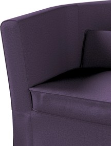 Potah na křeslo IKEA Ektorp Tullsta barva fialová látka pletený vzor