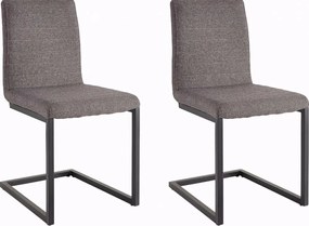 Danish style Jídelní židle Staf (SET 2 ks), šedá