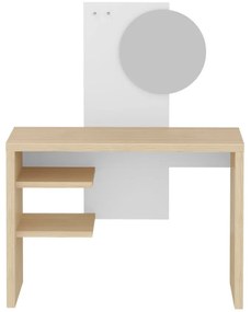 OnaDnes -20% Bílý dubový toaletní stolek TEMAHOME Hugo 105 x 42 cm