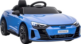 HOMCOM Elektrické auto pro děti +3 roky Audi RS e-tron GT 12V s dálkovým ovládáním, LED světlomety, houkačka, hudba, USB a otevírání dveří 3-5 km/h Mo