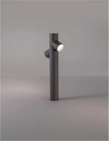 NV 9291703 Venkovní sloupkové svítidlo RAMO tmavě šedý hliník skleněný difuzor GU10 2x7W 220-240V IP65 bez žárovky - NOVA LUCE