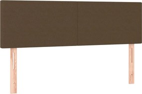 Box spring postel s matrací tmavě hnědá 140x200 cm textil 3140460
