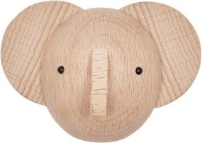 Nástěnný háček z bukového dřeva v přírodní barvě Elephant – OYOY Mini