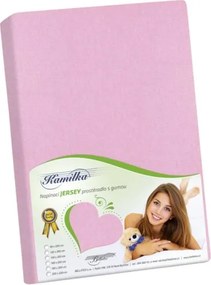 Bellatex Prostěradlo jersey růžová rozměr 90x200 cm