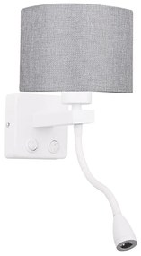 Candellux LED Flexibilní svítidlo POLO 1xE27/40W+LED/2W 230V bílá CA0249