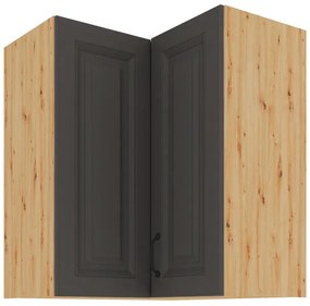 Kuchyňská skříňka Stilo 60x60 GN-72 2F (90°) korpus dub artisan, dvířka šedá