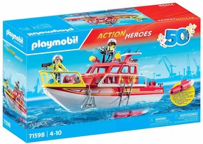 Stavebnice playmobil 71598 hasičská loď