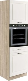 Dolní vysoká skřínka pro vestavné spotřebiče kuchyně Smart 20D-60 Zvolte kování: Basic GTV, Zvolte korpus: Dub artisan