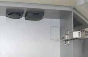 Intedoor PIR ZS 80 LED zrcadlová stěna 80x65 cm Barva: A0016 Bílá Lesk