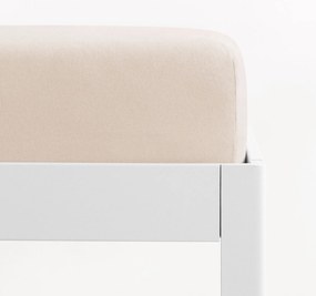 Goldea jersey elastické prostěradlo - béžové 90 x 200 cm