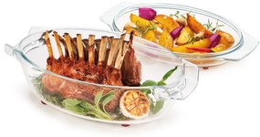 Skleněný pekáč s poklopem 21x35 cm GrandChef – Tescoma