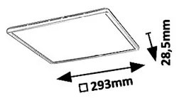 Rabalux 3429 - LED Stropní svítidlo PAVEL LED/18W/230V