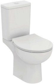 Ideal Standard Eurovit - WC kombi se sedátkem SoftClose, vario odpad, spodní napouštění, RimLS+, bílá W007301