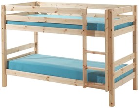 Borovicová dvoupatrová postel Vipack Pino 90 x 200 cm