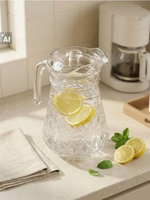 Sinsay - Skleněný džbán s reliéfním vzorem - clear