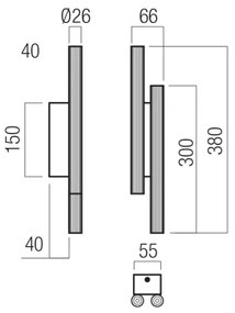 Redo 01-3850 - LED Nástěnné svítidlo NIKOS 4xLED/4W/230V 3000K CRI 90 bílá