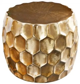 Zlatý odkládací stolek Organic Orient 55 cm