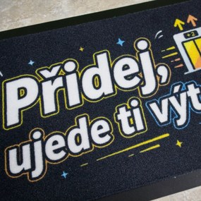 Mercury Flooring, Rohožka Přidej, ujede ti výtah 40x60 cm - na ven i na doma, 40x60, černá
