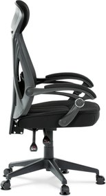 Ergonomická kancelářská židle VIGELTI - černá síťovina