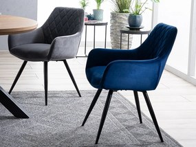 Jídelní židle Liana (námořnická modrá + černá). 1050413