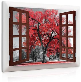 Malvis ® Obraz podzimní atmosféra - strom Velikost: 50x40 cm