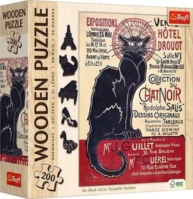Trefl Dřevěné puzzle Art - Puzzle - Steinlen: Černá kočka, Le Chat Noi