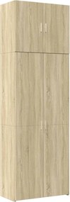 Skříň highboard dub sonoma 80 x 42,5 x 249 cm kompozitní dřevo 3281366
