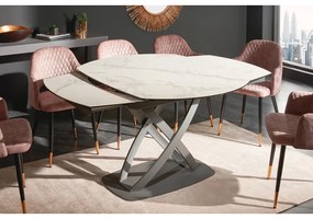 Massive home | Jídelní stůl INCEPTION WHITE 130-190 CM keramika rozkládací