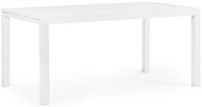 BIZZOTTO Rozkládací zahradní stůl HILDE 160x90 cm bílý 0662612