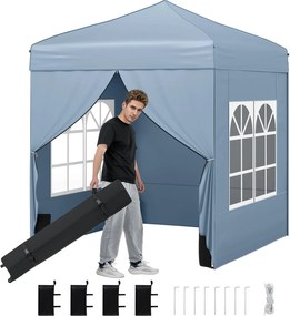 Costway Pop Up pavilon Skládací zahradní pavilon s odnímatelnými bočními stěnami