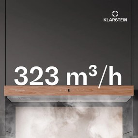Klarstein ZenFusion digestoř, průtok vzduchu 323 m³/h, EEK A, odsávání/recirkulace, 3 úrovně, tichá