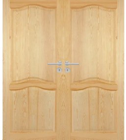 Archo - Dvoukřídlé dřevěné dveře dýhované z borovice Dakota 105564
