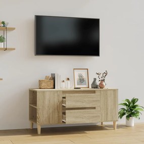 TV skříňka dub sonoma 102x44,5x50 cm kompozitní dřevo - Default Title