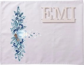 Damaškový ubrus Winter Blueberry 35x180 cm EMI
