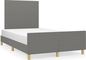 Rám postele bez matrací tmavě šedá 120x190 cm textil 3270500