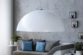 Noble Home Závěsné svítidlo GAIA, 70 cm, bílá/stříbrná