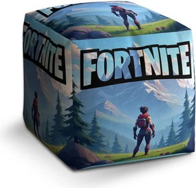 Sablio Taburet Cube FORTNITE Horská krajina - 50x50x50 cm