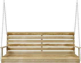 Houpací lavice impregnovaná borovice 155 x 65 x 60 cm 316065